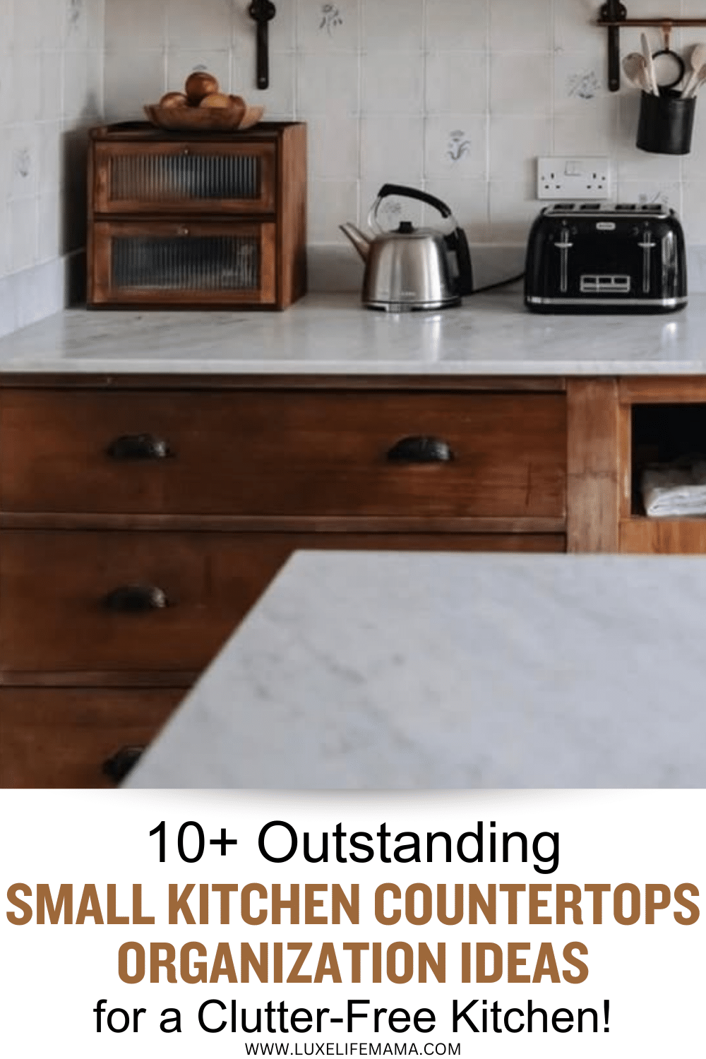 10+ Outstanding Small Kitchen Countertop Organization Ideas for a ...