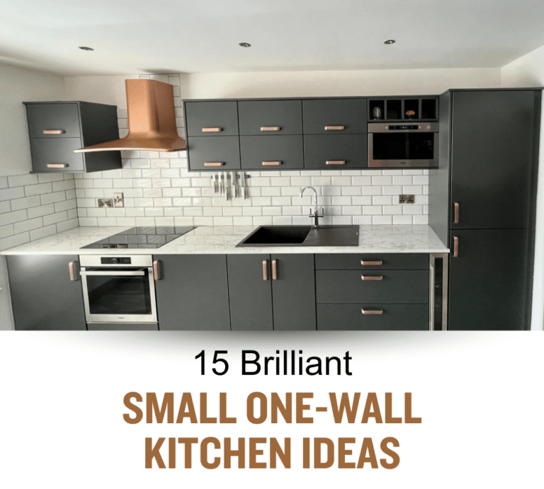 15 Brilliant Small One-Wall Kitchen Ideas To Maximize Space & Style - Lux Life Mama