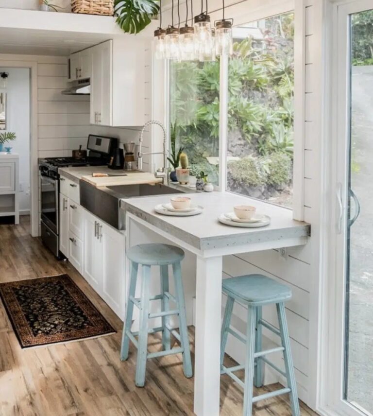 10 Most Practical (& Brilliant) Small Kitchen Bar Ideas That Will ...
