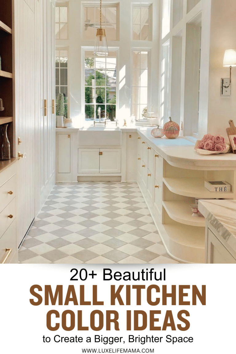 20+ Beautiful Small Kitchen Color Ideas to Create a Bigger, Brighter ...