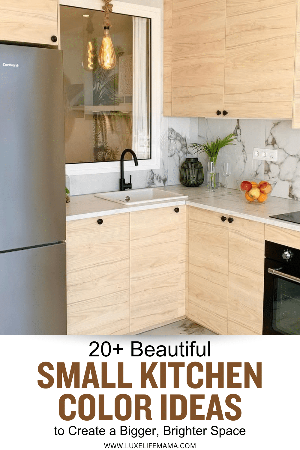 20+ Beautiful Small Kitchen Color Ideas to Create a Bigger, Brighter ...