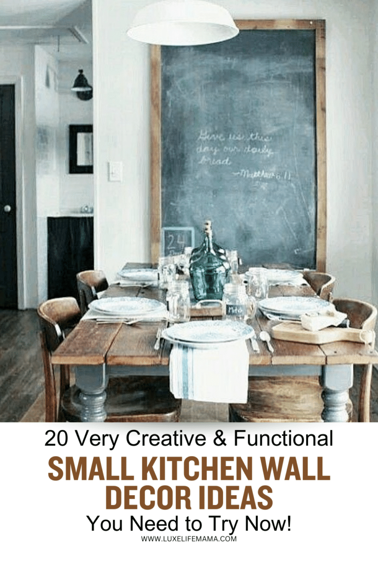 20 Very Creative & Functional Small Kitchen Wall Decor Ideas You Need ...