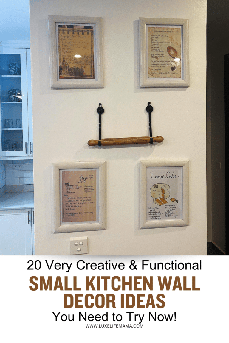 20 Very Creative & Functional Small Kitchen Wall Decor Ideas You Need ...