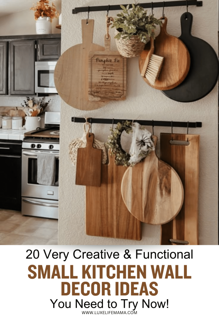 20 Very Creative & Functional Small Kitchen Wall Decor Ideas You Need ...