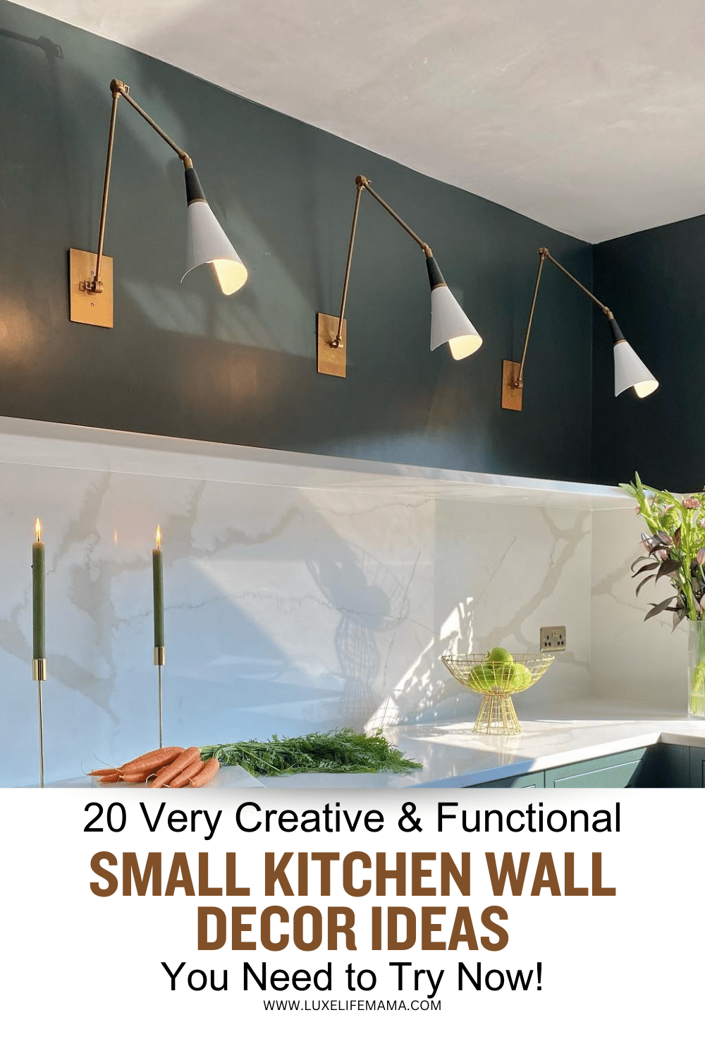 20 Very Creative & Functional Small Kitchen Wall Decor Ideas You Need ...