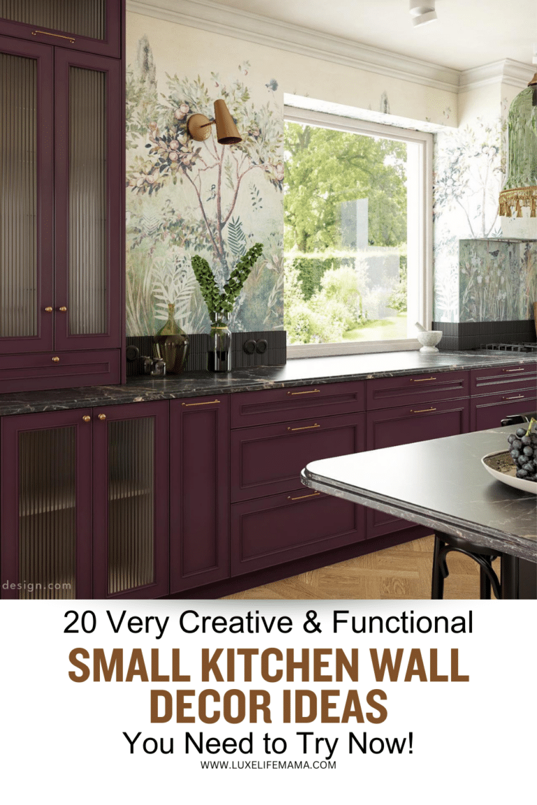 20 Very Creative & Functional Small Kitchen Wall Decor Ideas You Need ...