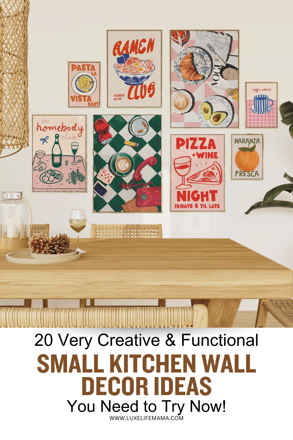 20 Very Creative & Functional Small Kitchen Wall Decor Ideas You Need ...