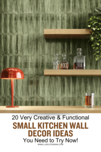 20 Very Creative & Functional Small Kitchen Wall Decor Ideas You Need ...