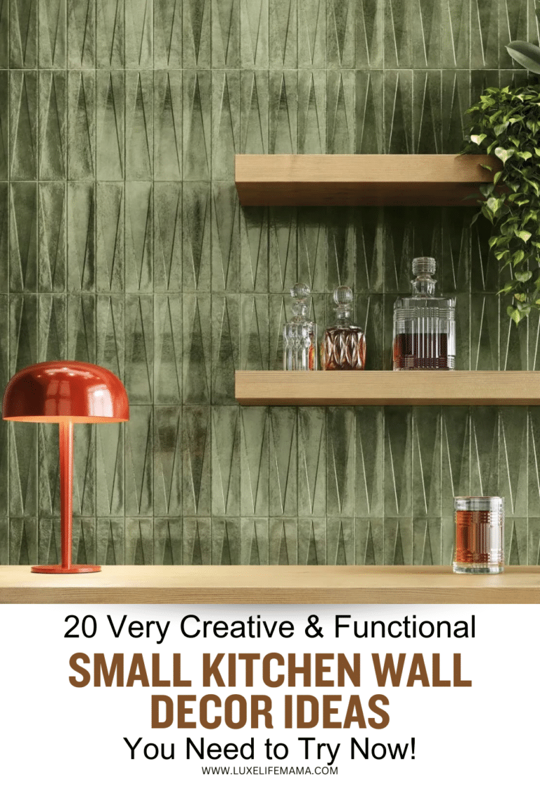 20 Very Creative & Functional Small Kitchen Wall Decor Ideas You Need ...