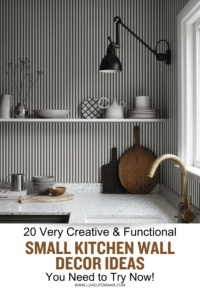 20 Very Creative & Functional Small Kitchen Wall Decor Ideas You Need ...