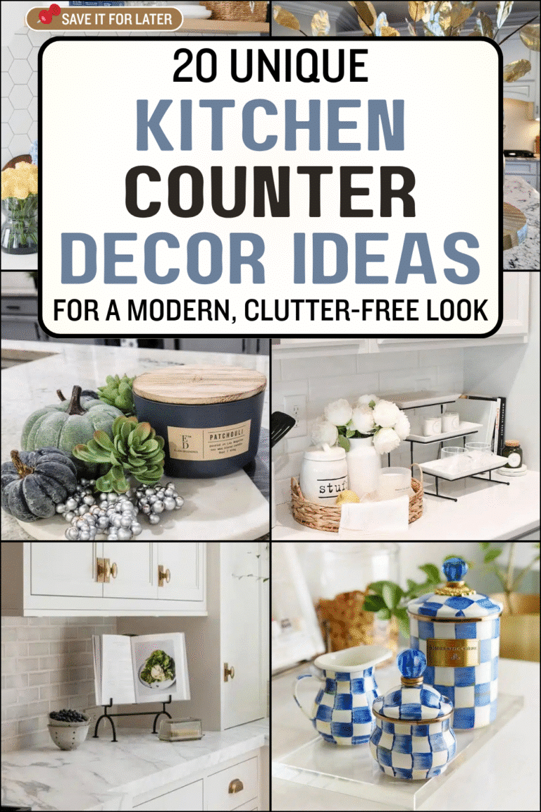 20 Trendy Kitchen Counter Decor Ideas for a Pinterest-Worthy Space ...
