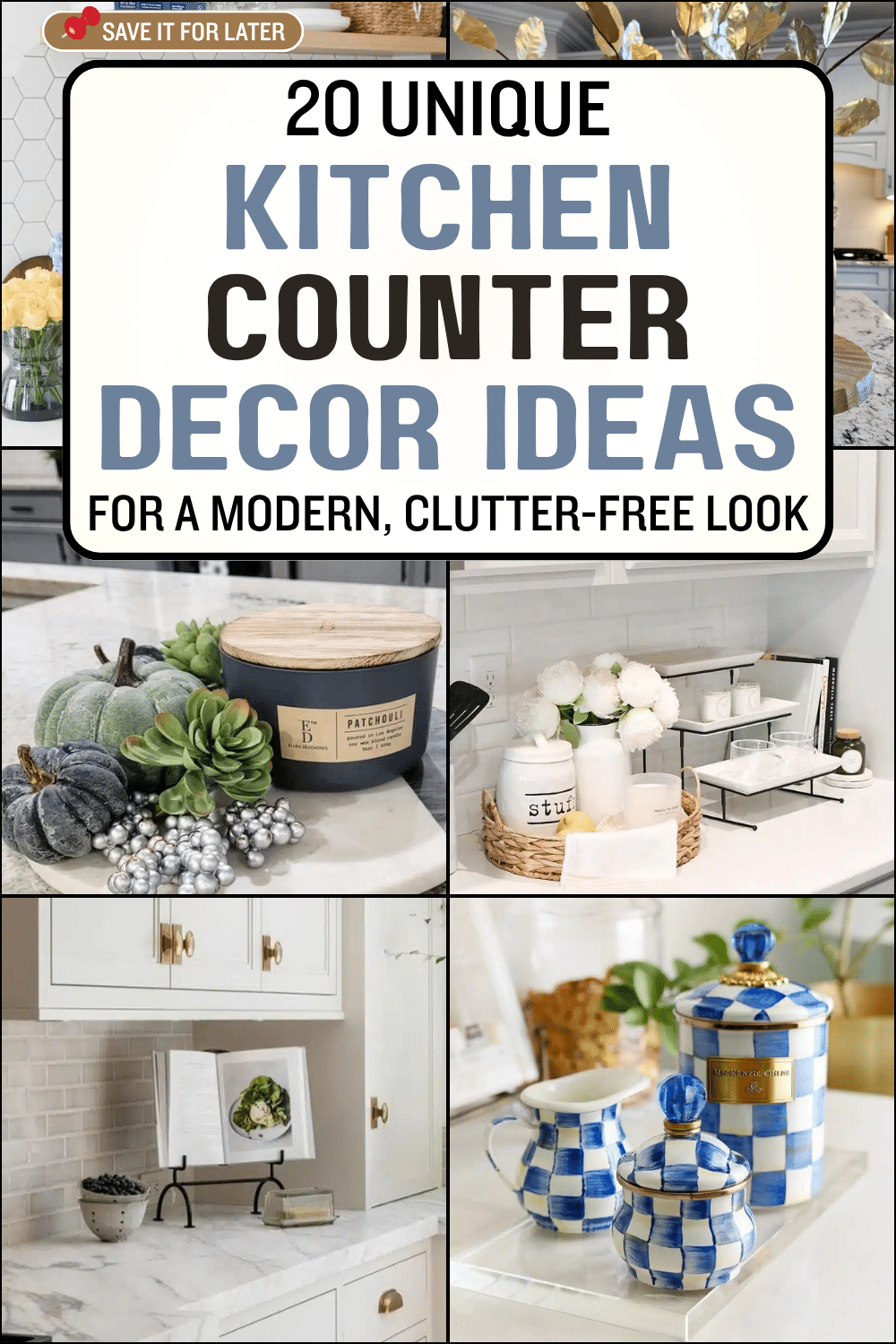 20 Trendy Kitchen Counter Decor Ideas for a Pinterest-Worthy Space ...