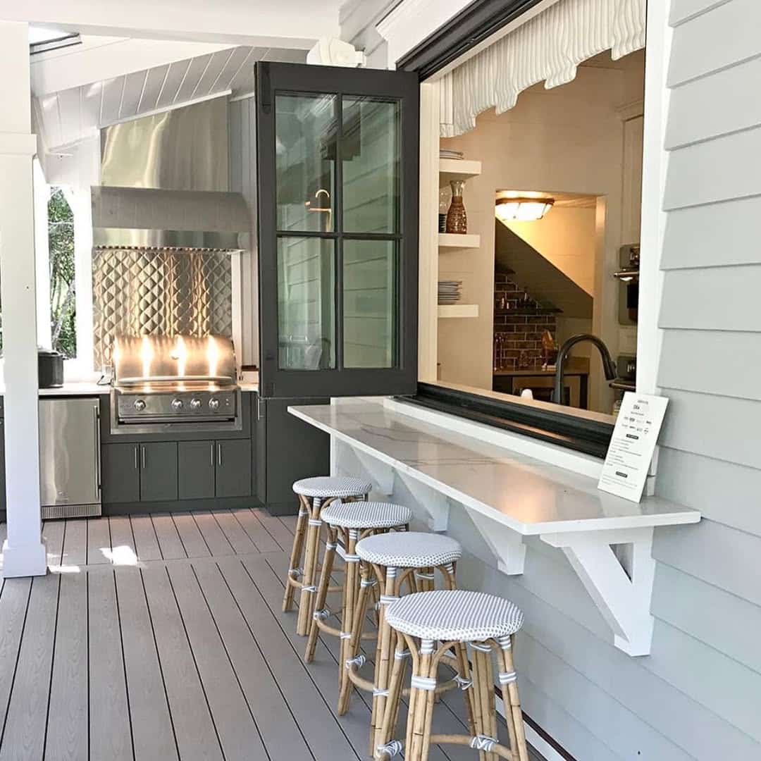 15 Creative Modern Kitchen Pass Through Ideas to Connect the Rooms ...